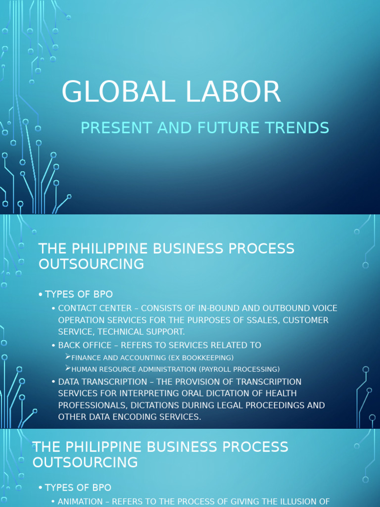 GLOBAL LABOR | PDF | Outsourcing | Offshoring