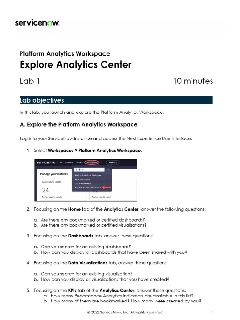 Platform Analytics WS Lab 1 | PDF | Analytics | Information Technology