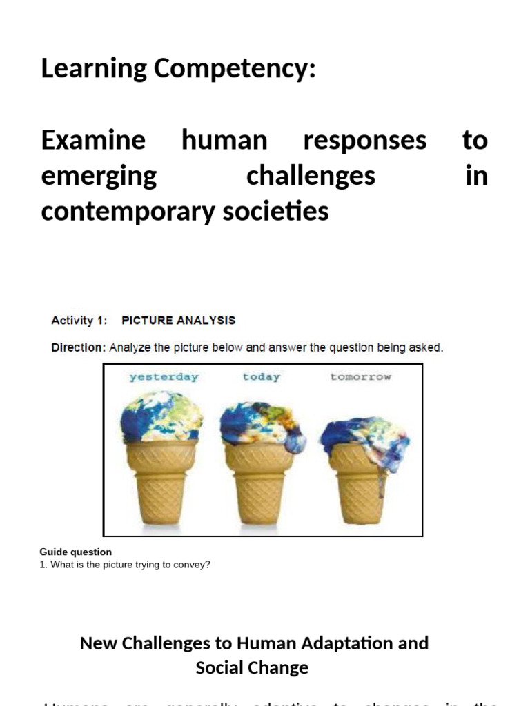 Ucsp New-Challenges | PDF | Climate Change | Human Migration