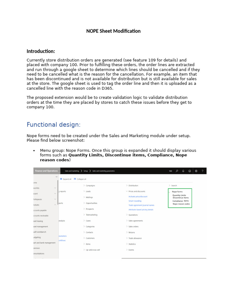 NOPE Sheet Modification | PDF | Warehouse | Retail
