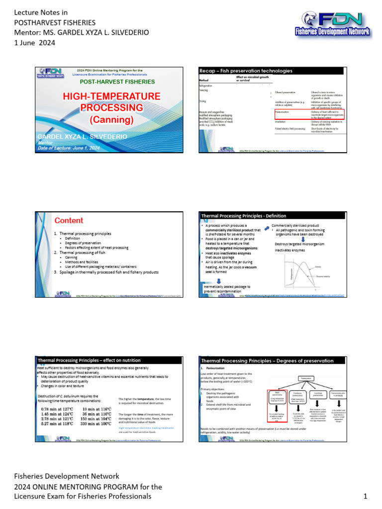 3b. High-Temperature Processing | PDF | Food Preservation | Food Industry
