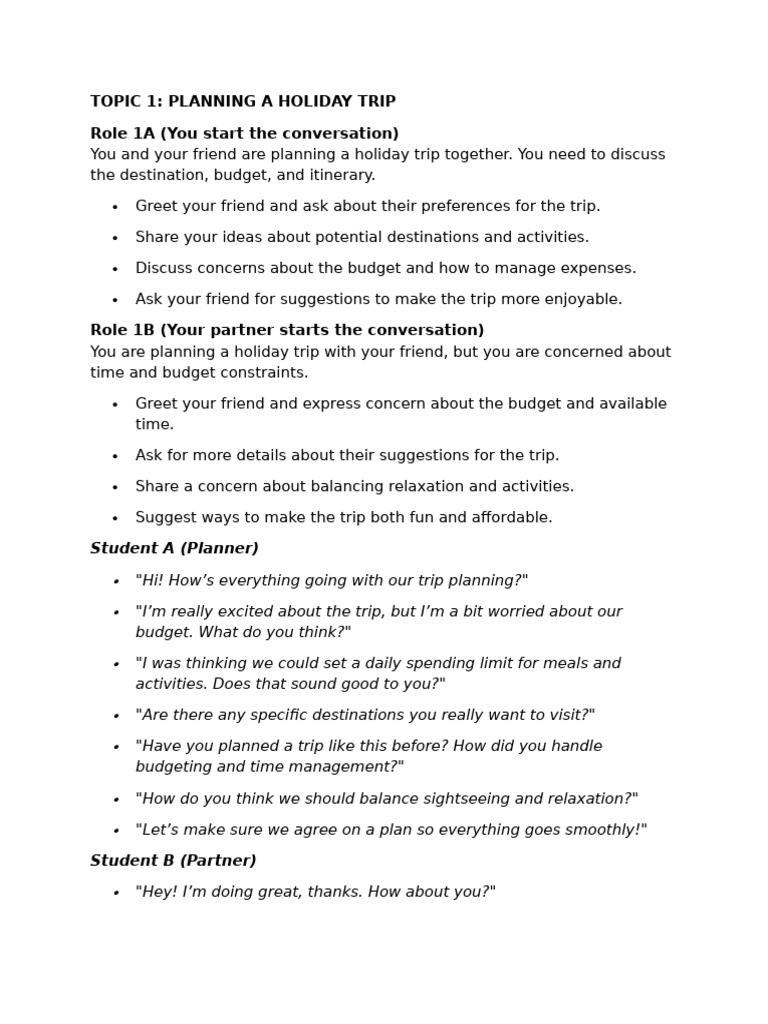 Role Play Topic | PDF | Job Interview | Conversation