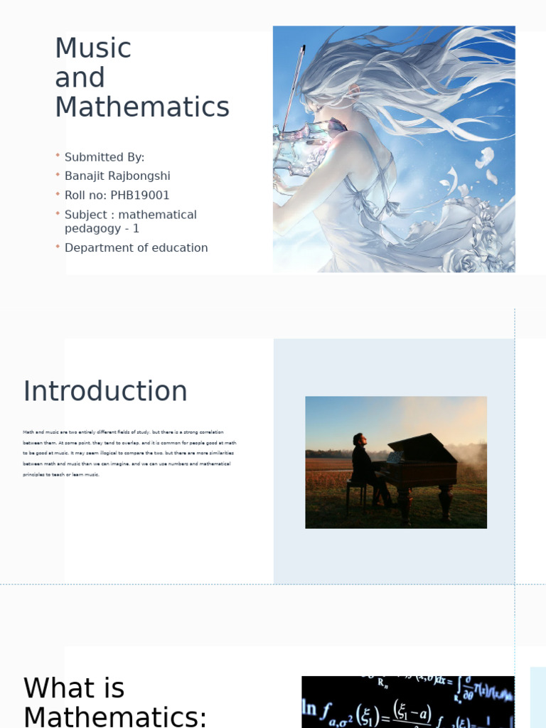 Music and Mathematics | PDF | Pi | Mathematics