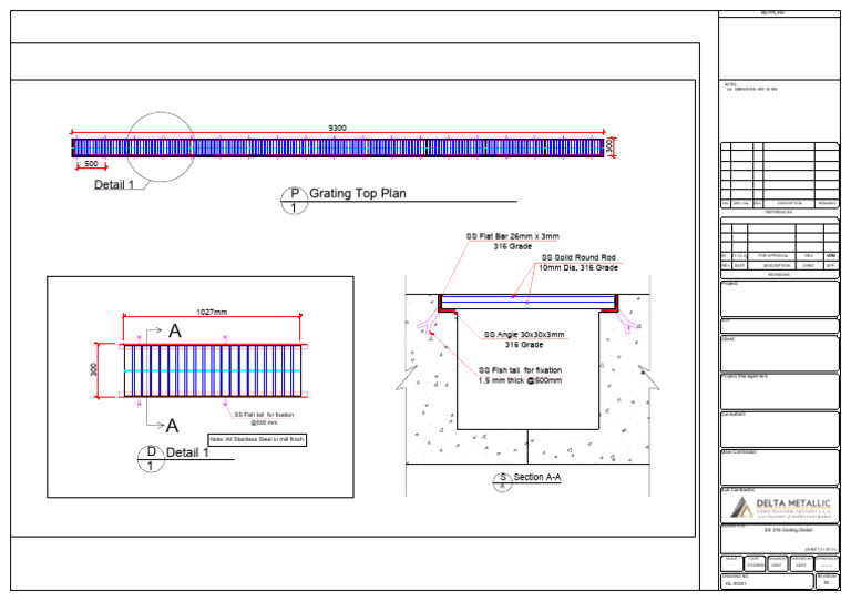 SS Grating-Grating Details | PDF