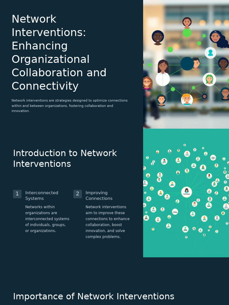 Network Interventions Enhancing Organizational Collaboration and Connectivity | PDF | Innovation ...