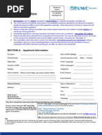 UWC 2026 Application Brochure 1 | PDF | Educational Stages