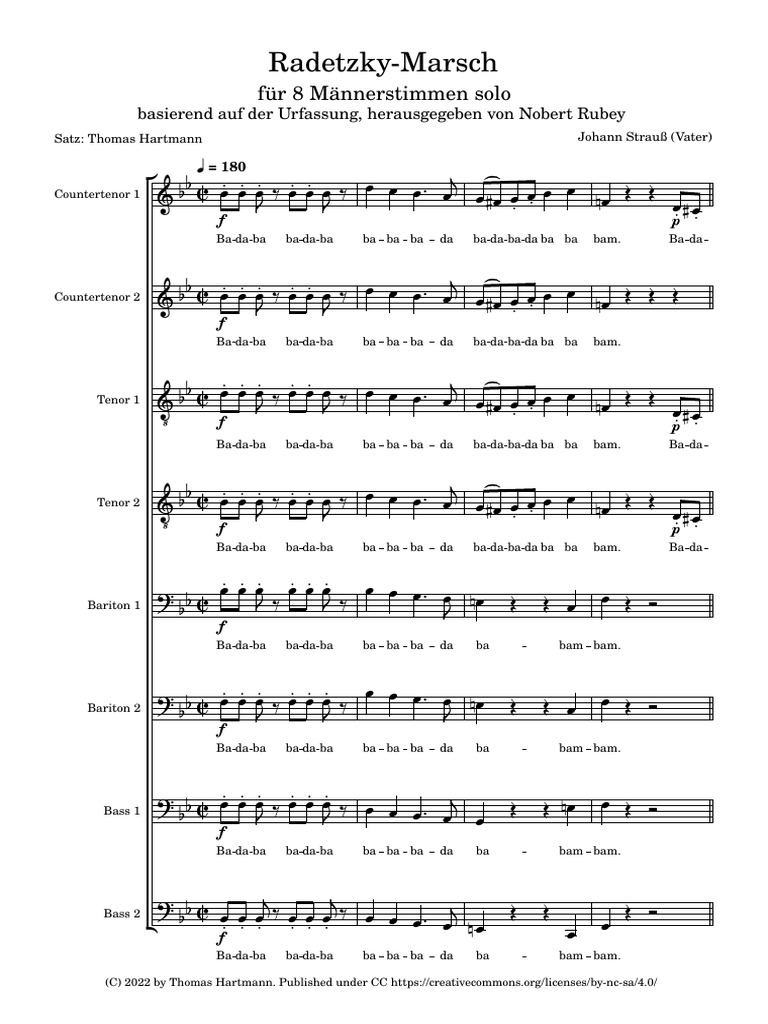 Radetzky-Marsch - Johann Strau Vater | PDF