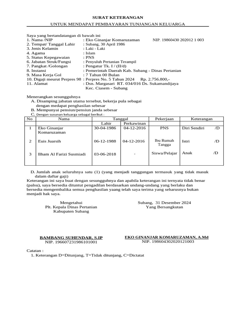 Blanko SKUMPTK (KP4) 2024 | PDF