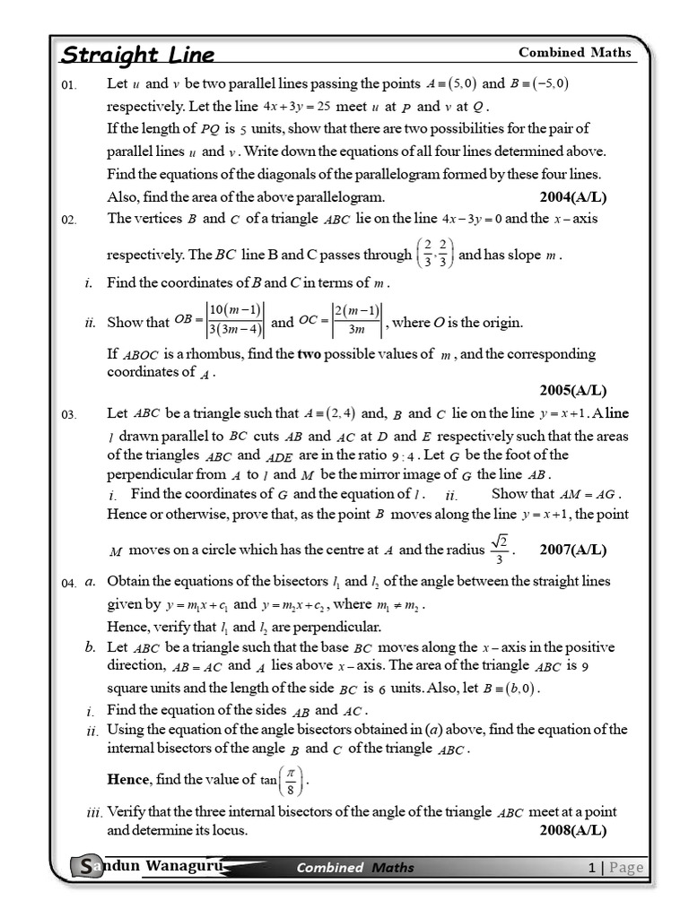 st em-100 | PDF | Line (Geometry) | Elementary Geometry