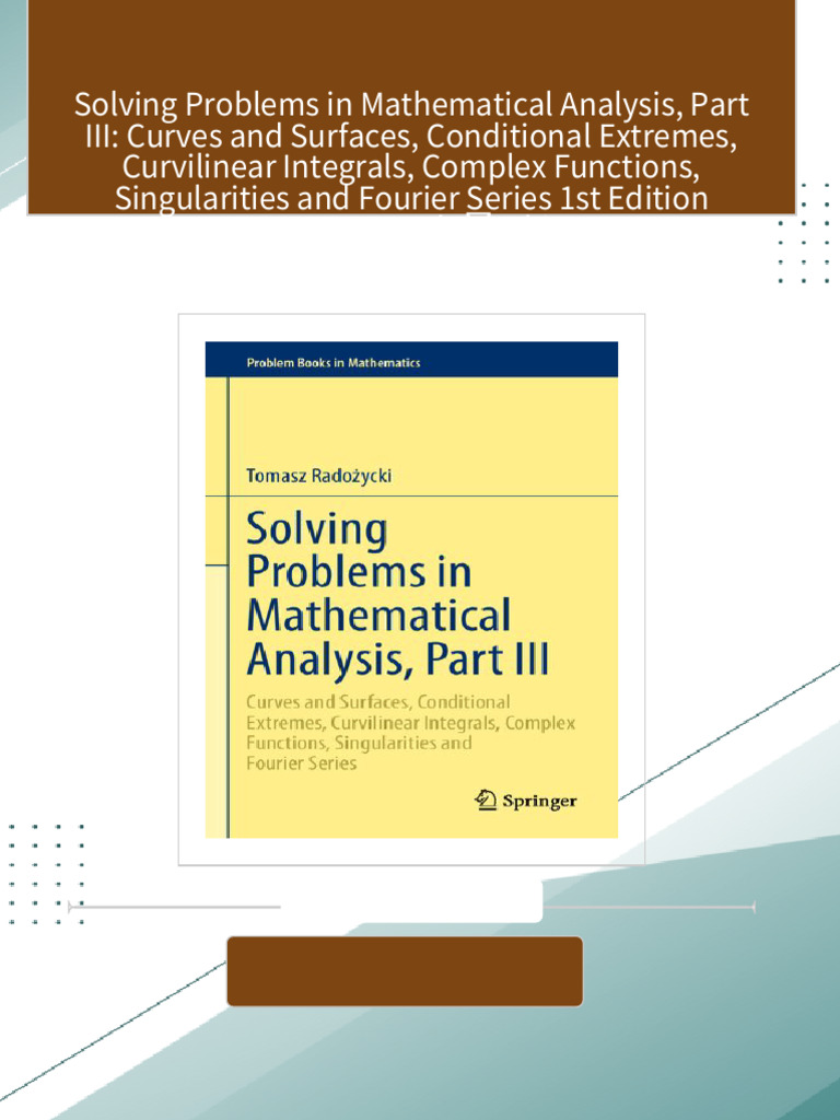 Download full Solving Problems in Mathematical Analysis, Part III ... Download full Solving Problems in Mathematical Analysis, Part III ...