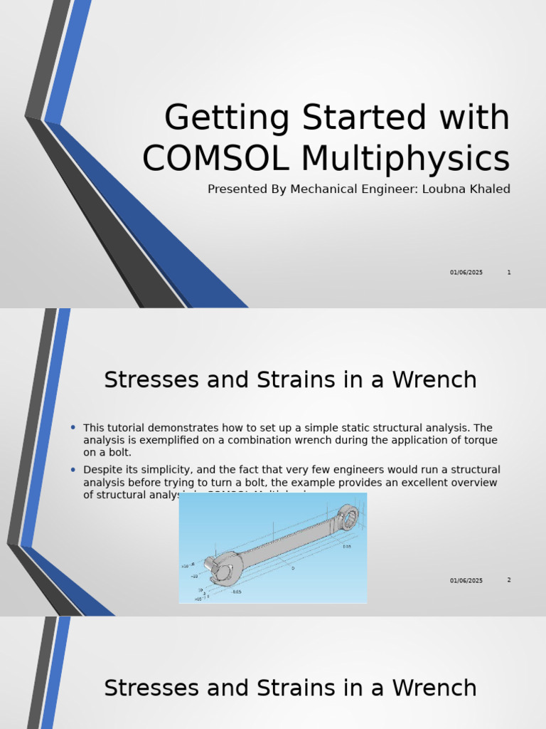 COMSOL Mechanical Simulation Tutorial | PDF | Computer Simulation ...
