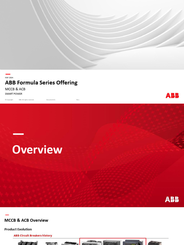 ABB Formula Series: MCCB & ACB Overview | PDF | Power Engineering ...
