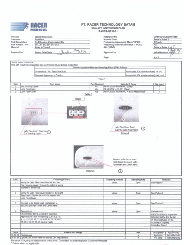 Qip003 Ppod Housing Upper Assembly | PDF