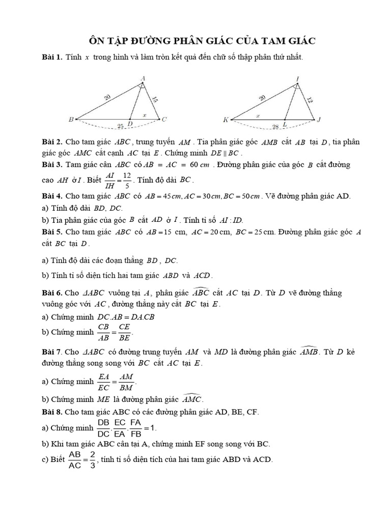 On Tap Duong Phan Giác | PDF