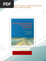 Research Methods For Business Students (Saunders) | PDF | Analysis ...