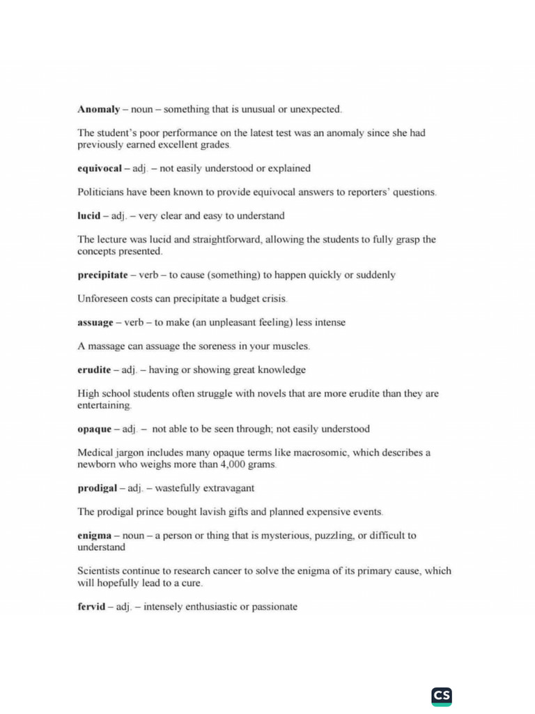 IBA Repeated 52 Vocab | PDF