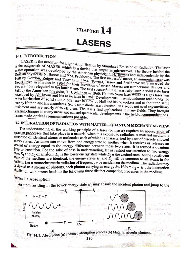 Lasers and Different Types of Lasers PN | PDF