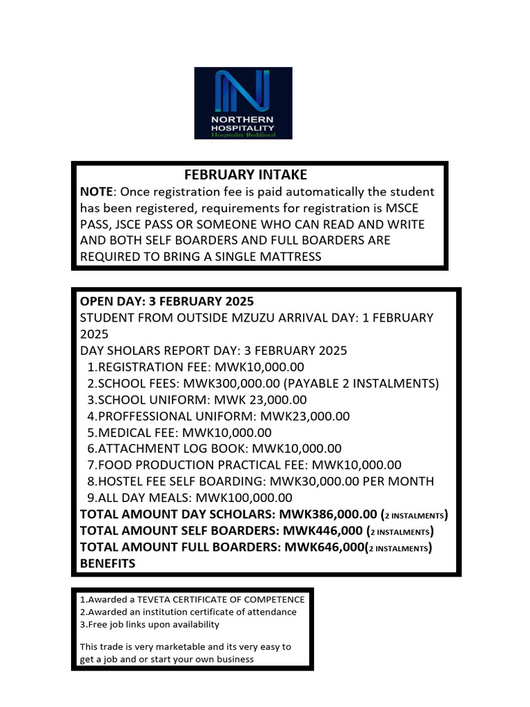 February Intake 2025 | PDF