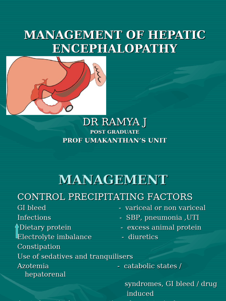 Management of Hepatic Encephalopathy | PDF | Medical Specialties ...