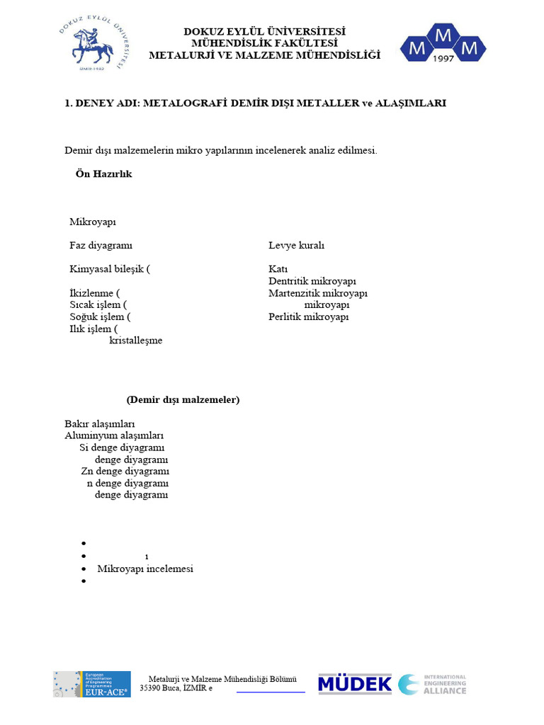 Metalografi Demir Disi | PDF
