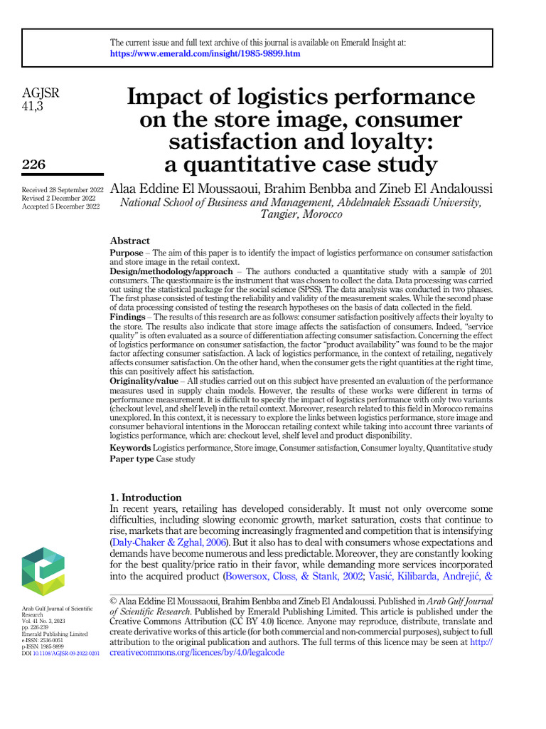 A00000 10-1108 - AGJSR-09-2022-0201 Rel Perf Log Qty | PDF | Cronbach's ...