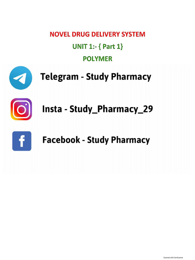 NDDS Handwritten Notes Study Pharmacy-1 | PDF
