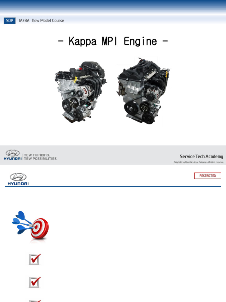 Kappa MPI Engine Guide | PDF | Motor Oil | Throttle