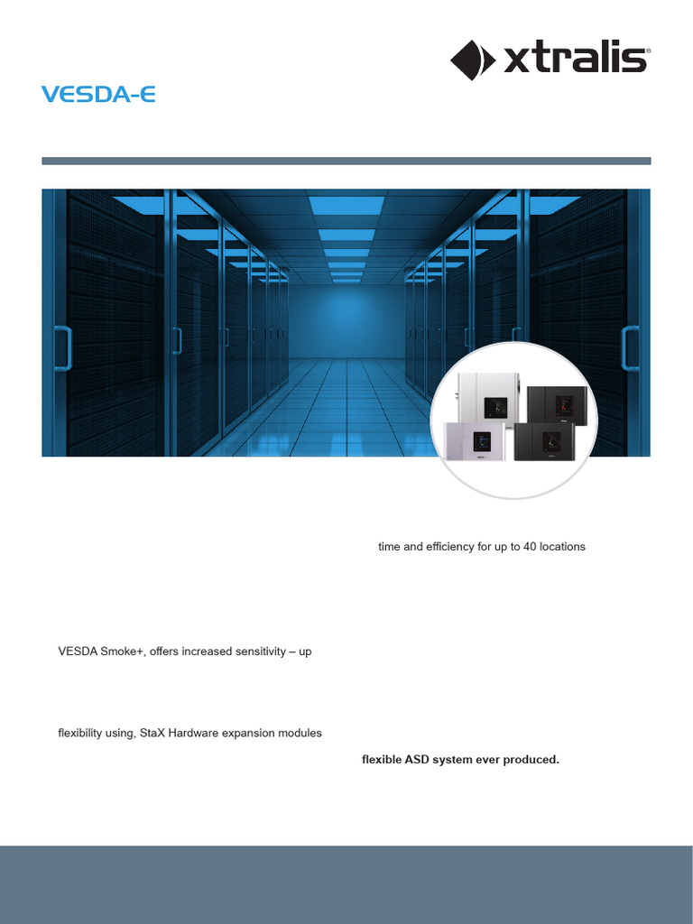 18 VESDA-E Product Brochure A4 IE Lores | PDF | Manufactured Goods ...