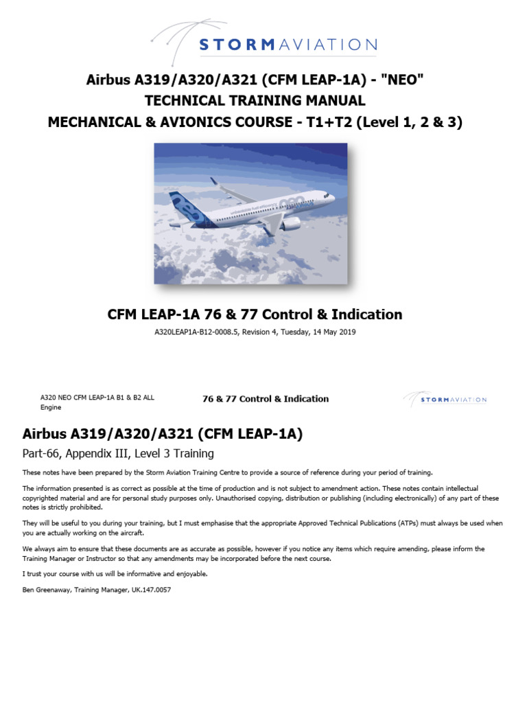A320 NEO CFM LEAP-1A Training Manual | PDF | Throttle | Aircraft