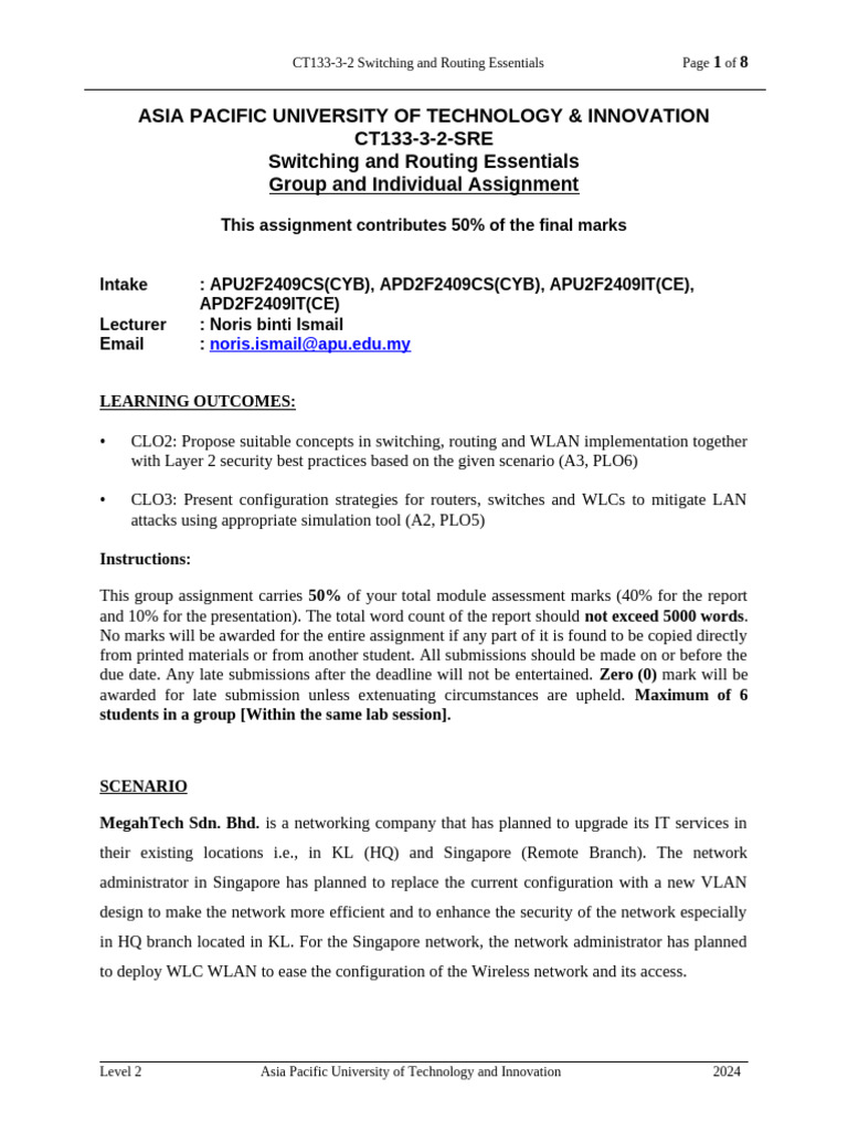 SRE Assignment-Coppa Updated VE-092024 | PDF | Computer Network | Internet Protocols