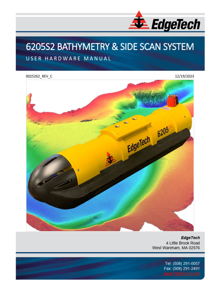 EDGETECH 6205S2_Bathymetry and Side Scan Sonar User Hardware Manual ...