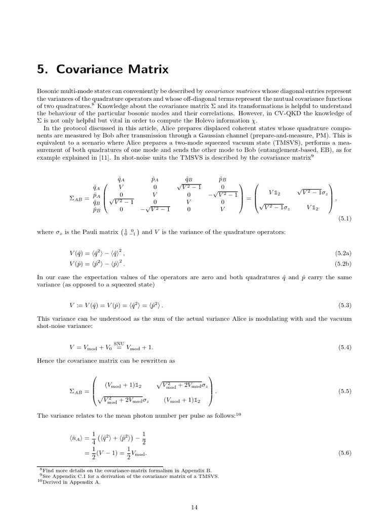 Covariance Matrix | PDF | Modulation | Covariance