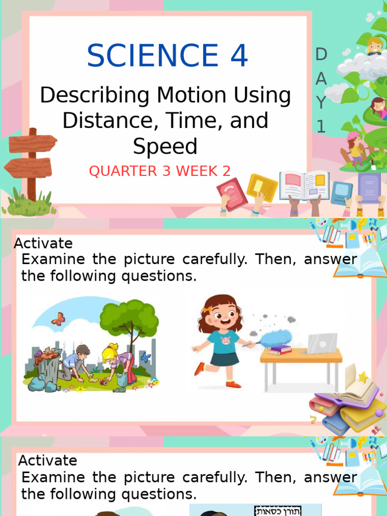 Science4 Q3 W2 | PDF | Speed | Metre