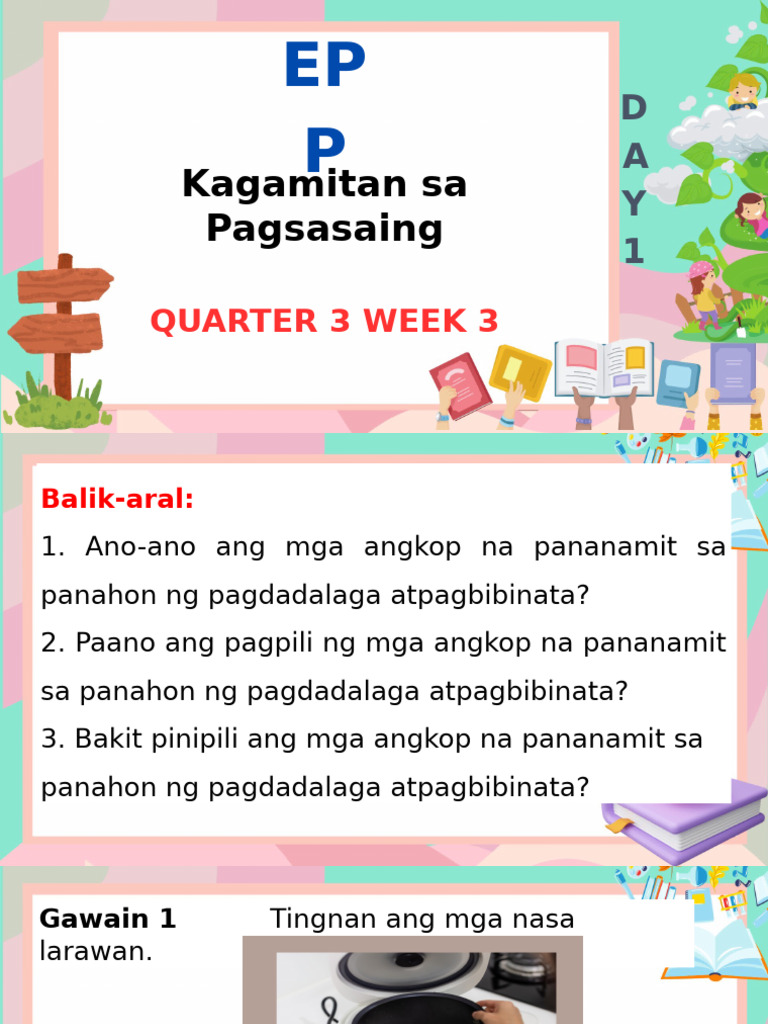 Q3-W3-EPP-MATATAG | PDF
