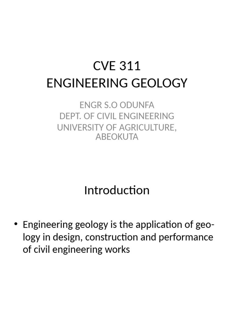Engineering Geology in Civil Engineering | PDF | Fault (Geology) | Geology