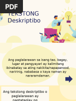 Ang Pagsulat NG Paglalarawan Ay Maaaring Subhetibo o Obhetibo | PDF