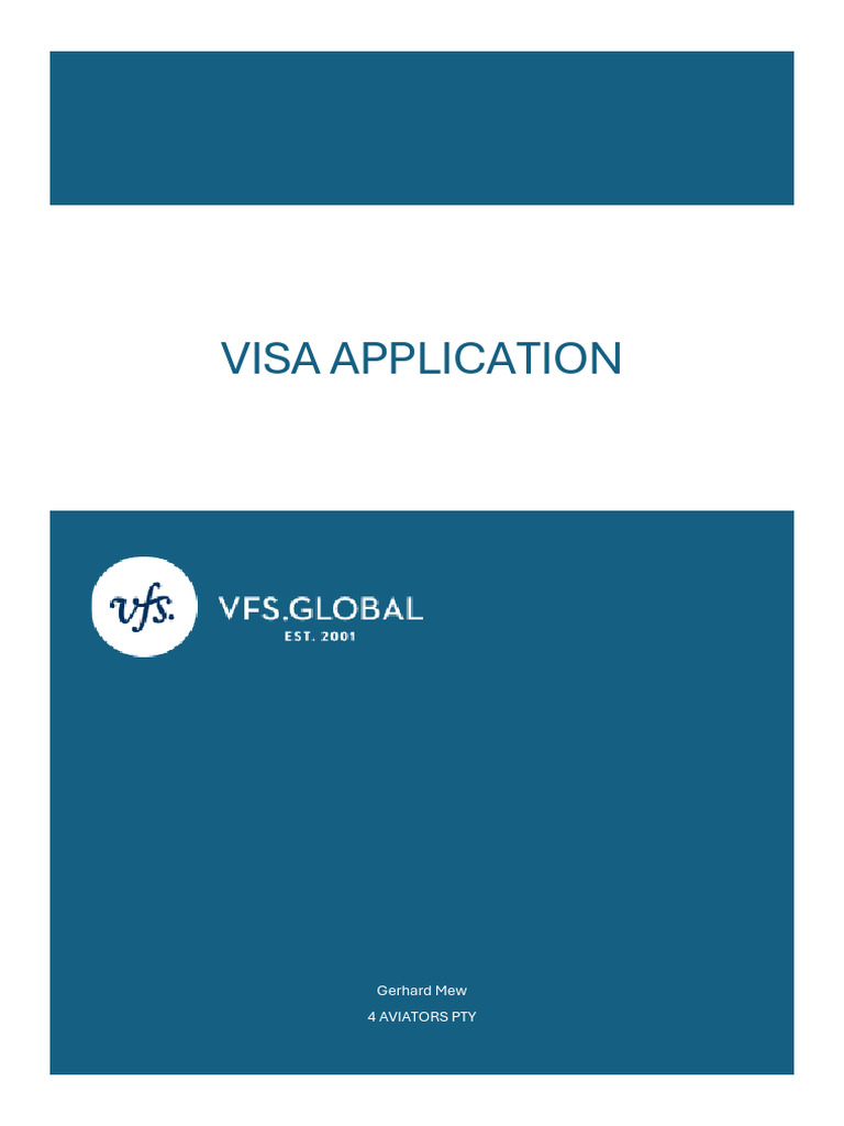 VFS Global VISA Application Information | PDF | Travel Visa | Passport