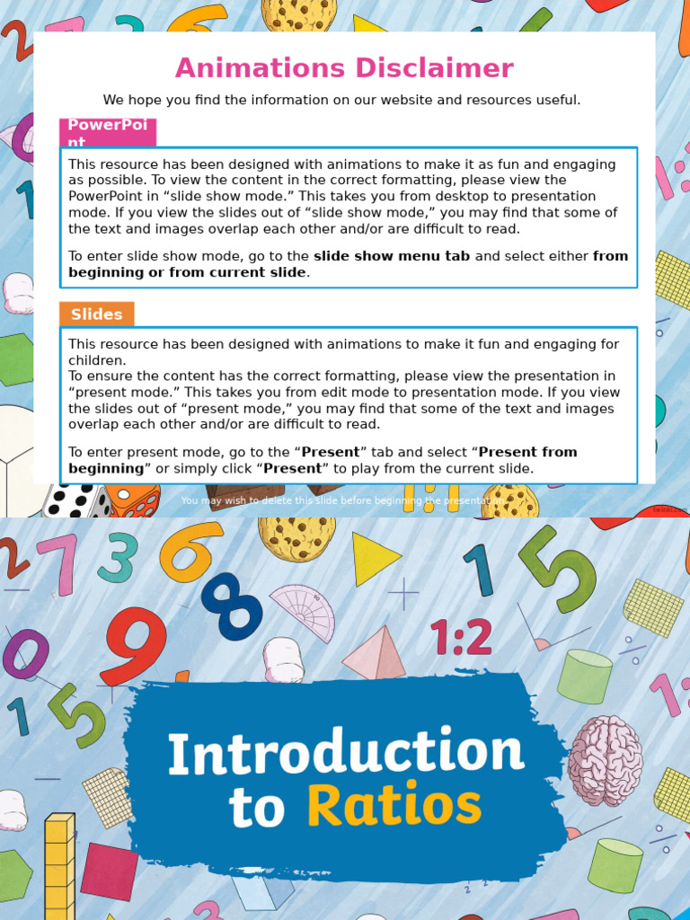 Sixth Grade Introduction To Ratios PowerPoint & Google Slides | PDF