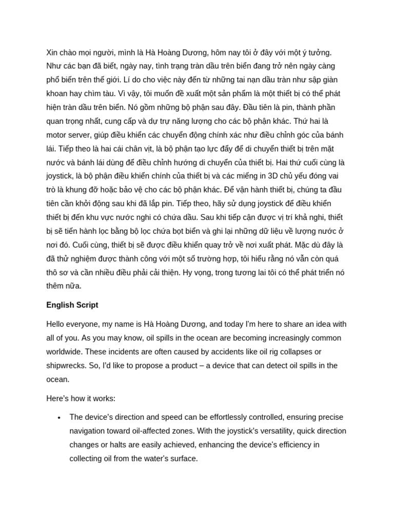 Script saÌ‰n phaÌ'Ì‰m TA | PDF | Water