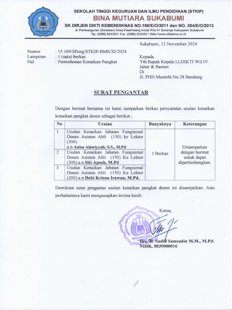 Usulan JAD NOV172 | PDF