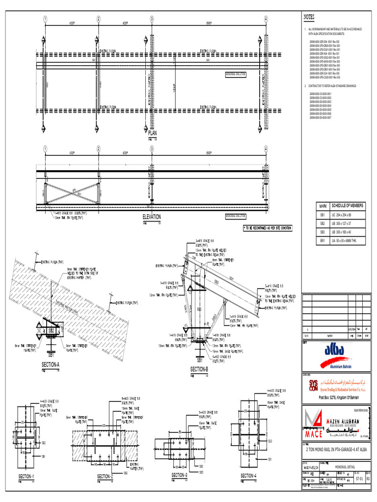 Monorail Structural Details | PDF