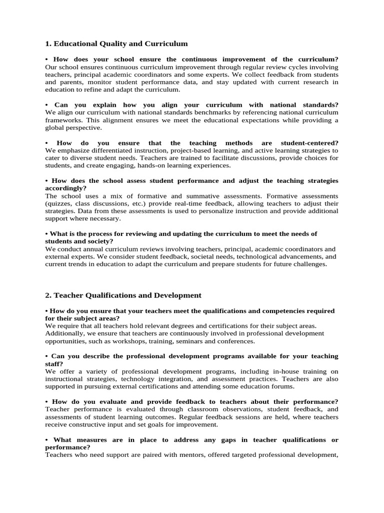 Peac Questions With Answer | PDF | Teachers | Educational Assessment