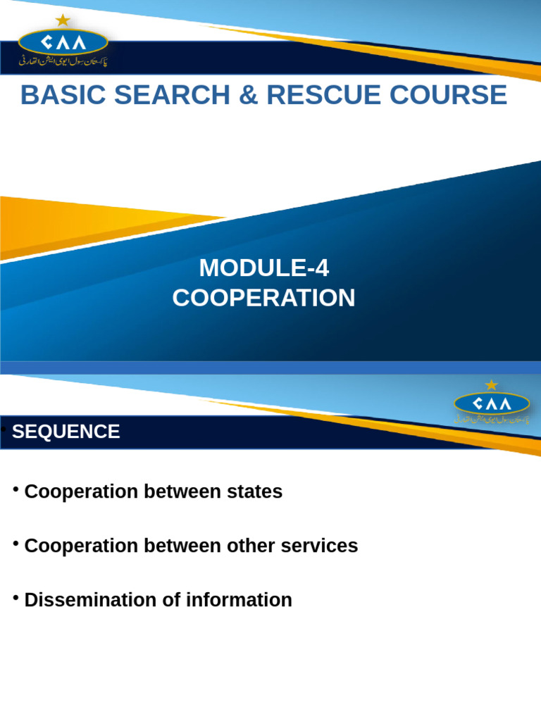 SAR Course Module-4 Pres | PDF | Search And Rescue | Government