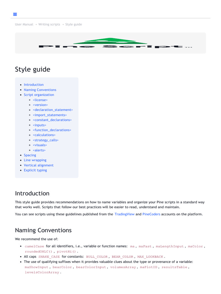 PINE Writing Style Guide | PDF | Parameter (Computer Programming ...