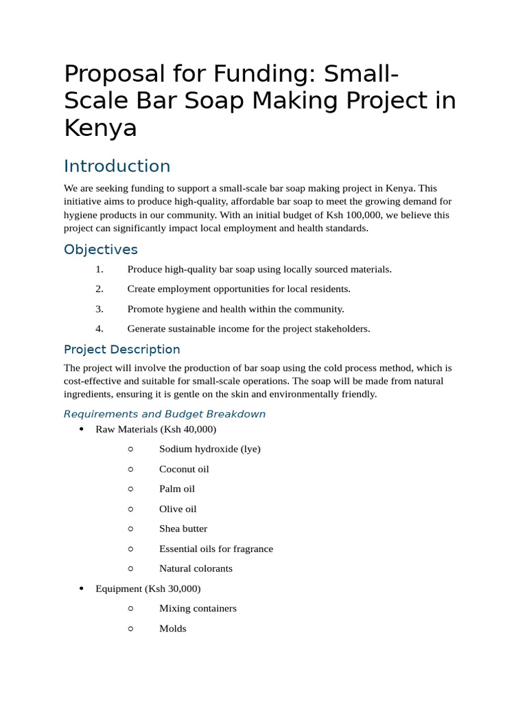 Soap Making Project | PDF