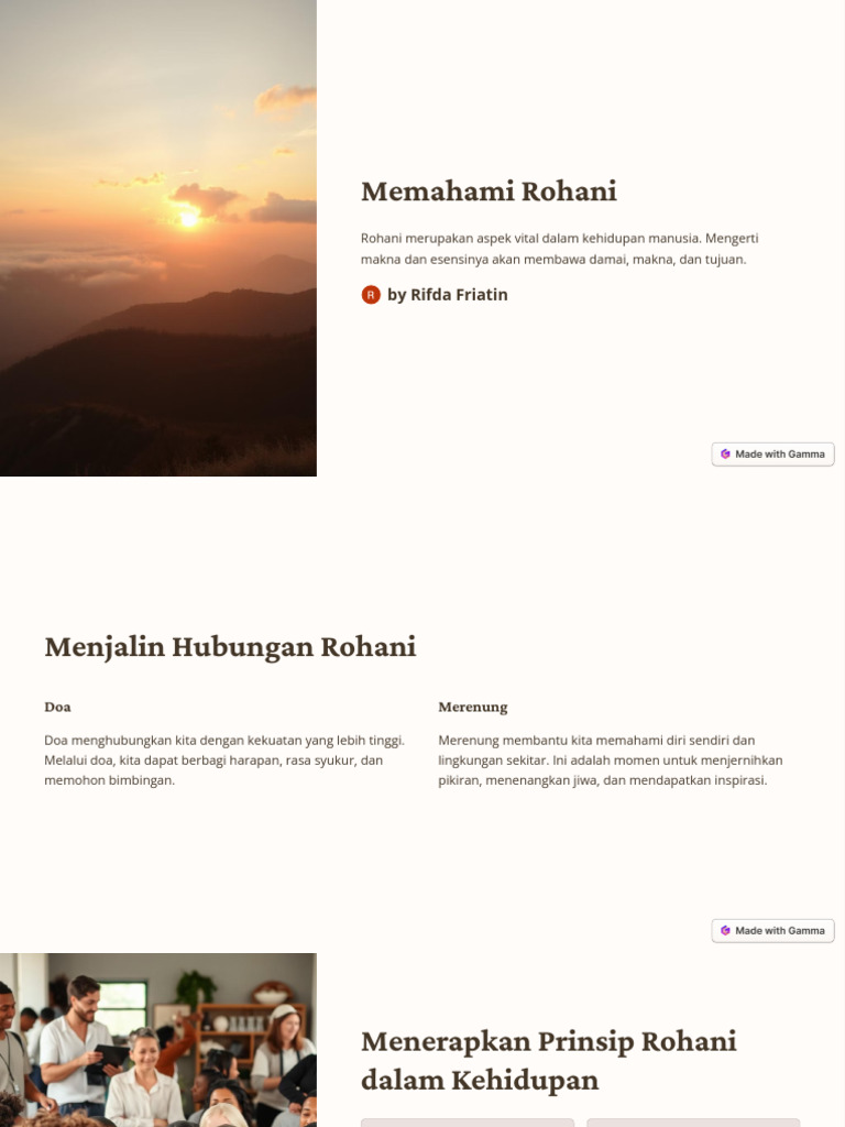 Memahami Rohani | PDF