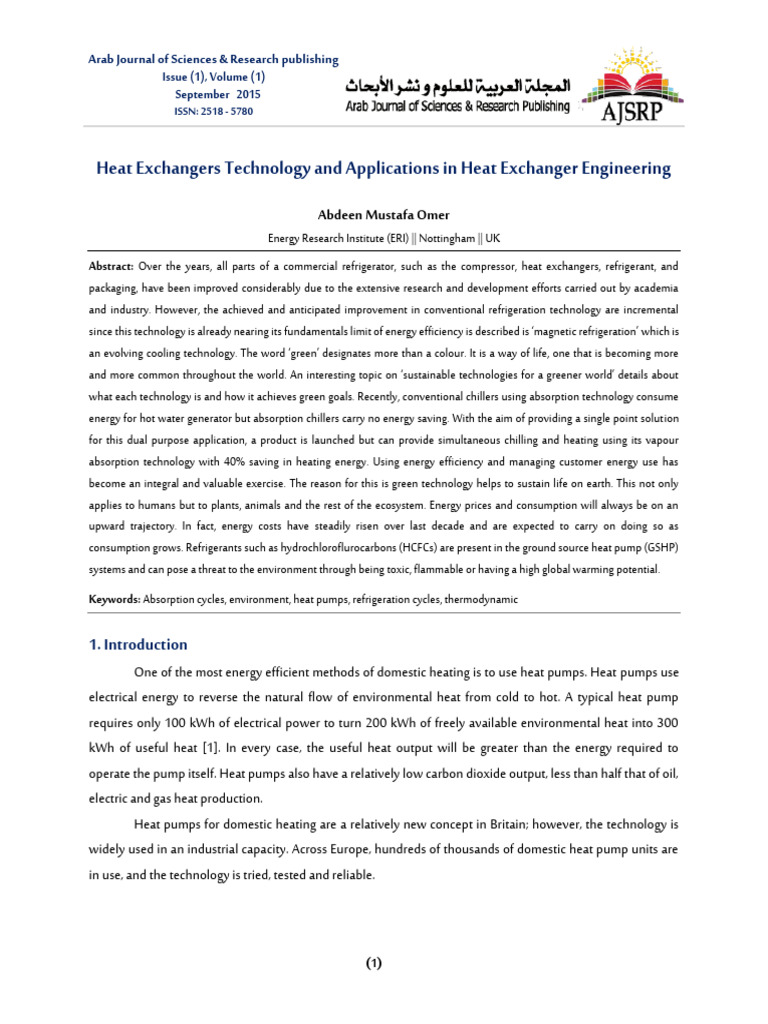 reviewer,+01+(2) | PDF | Heat Pump | Entropy