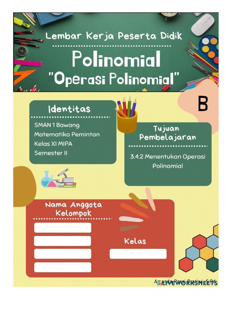 LKPD Operasi Polinomial | PDF