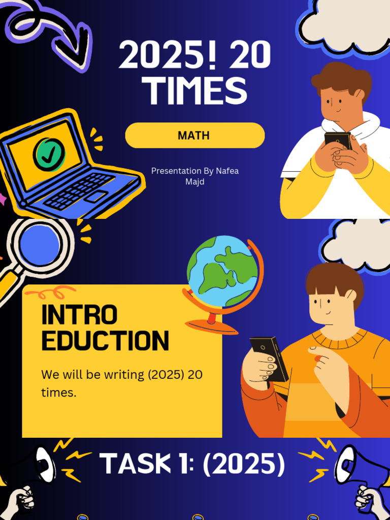 Blue and Yellow Illustrative Digital Education Presentation | PDF