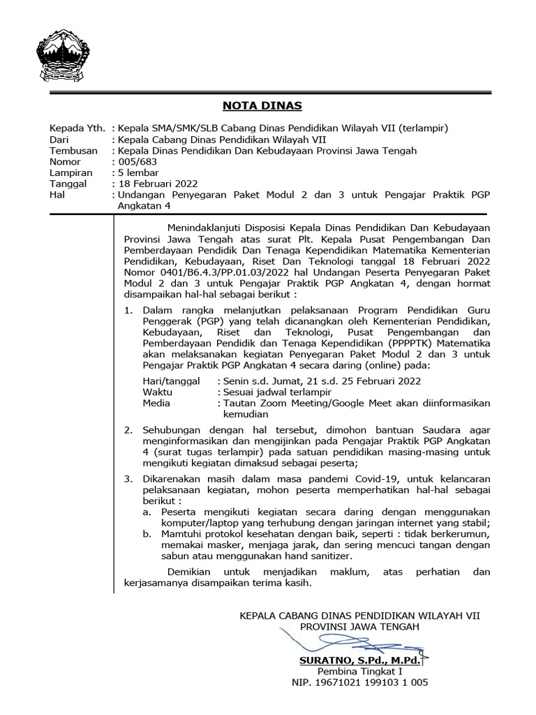 Nodin Penyegaran PP-PGP_A.4 | PDF